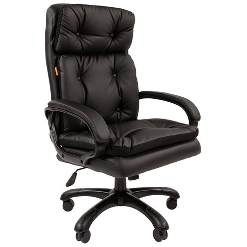 Офисное кресло, кресло руководителя CHAIRMAN 442, экокожа, черный