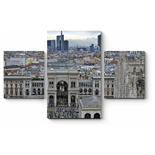 Модульная картина Панорама потрясающего Милана 160x104