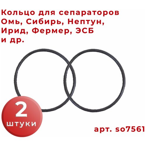 Кольцо 2шт для сепараторов марок: Сибирь, Омь, Нептун, ЭСБ, Нептун, Ротор, Ирид