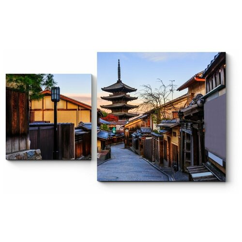 Модульная картина Предрассветный Киото90x54