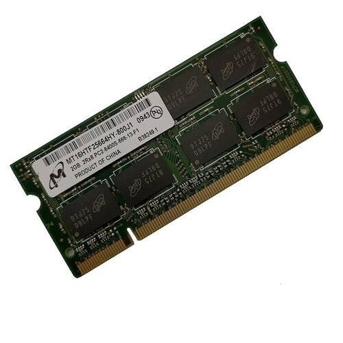 ОЗУ So-Dimm 2Gb PC2-6400, DDR2-800 Micron MT16HTF25664HY-800J1