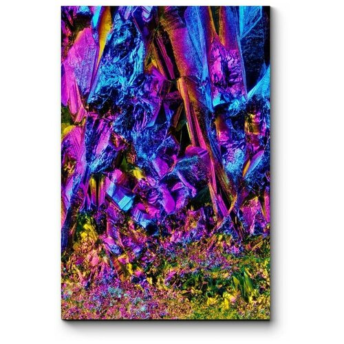Модульная картина Уникальные цвета кристаллов 110x165