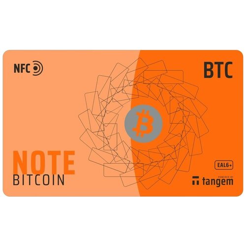 Криптокошелек TANGEM Note BTC, Bitcoin, NFC, EAL6+, Android, iOS [tg109]