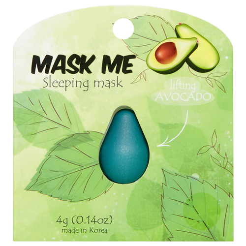 Beauty Bar Подтягивающая ночная маска для лица Mask Me Sleeping Mask Lifting Avocado, 4 г, 4 мл