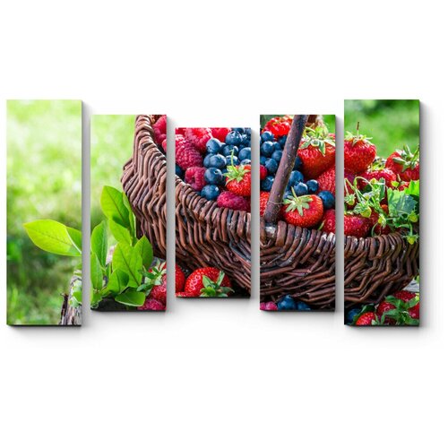 Модульная картина Корзинка с ягодами 170x102