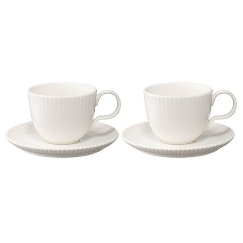Набор из 2-х чайных пар Tkano из коллекции Kitchen Spirit, 275 мл, белый (TK22-TW_TC0002)