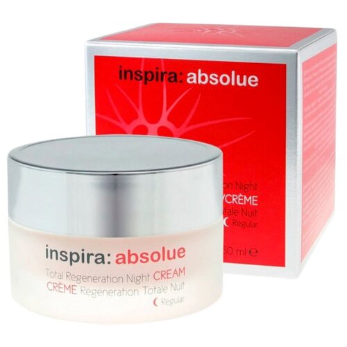 Inspira Cosmetics absolue Total Regeneration Night Cream Regular Легкий ночной регенирирующий лифтинг-крем для лица, шеи и области декольте, 50 мл