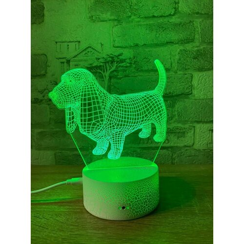 3D Светильник собака