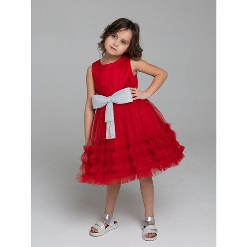 Платье, размер 6, красный