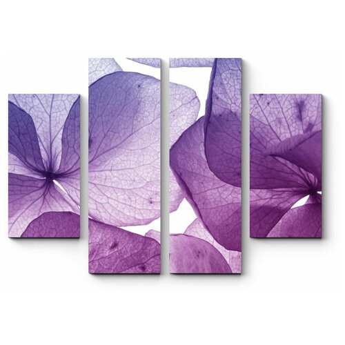 Модульная картина Тончайшие лепестки пурпура100x75