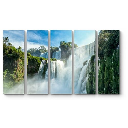 Модульная картина Удивительные водопады Игуасу 150x90