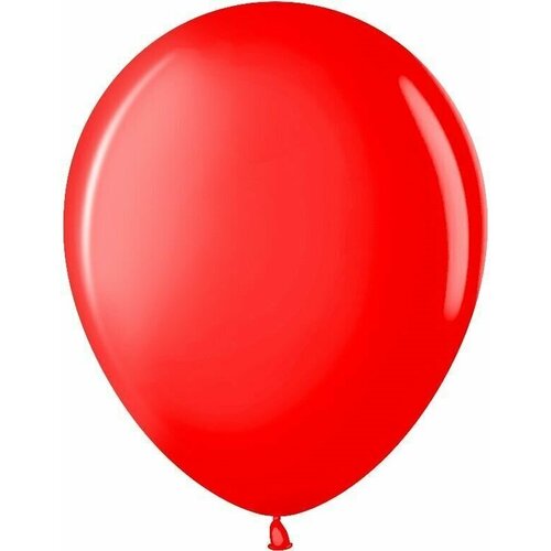 Шарики воздушные (10'/25 см) Красный (230), пастель, 100 шт. набор шаров на праздник