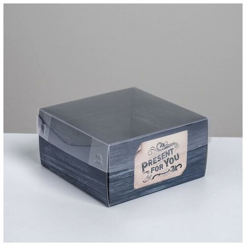 Коробка под бенто-торт с PVC крышкой Present for you, 12 х 6 х 11,5 см 5 шт