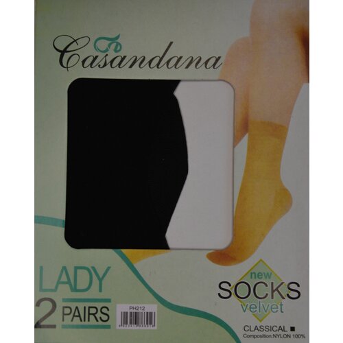 Носки Casandana, 2 пары, размер 35-40, черный