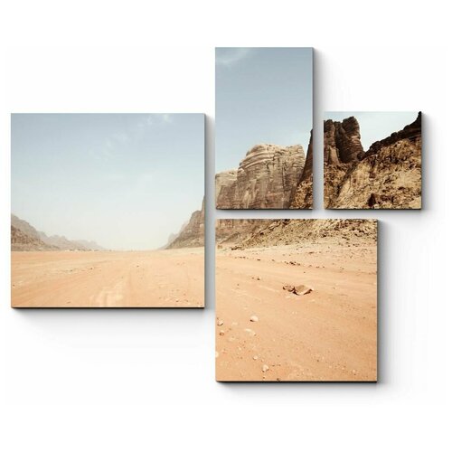 Модульная картина Широкая пустынная дорога 162x135