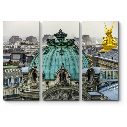 Модульная картина Вид на Париж с крыши Оперы160x115