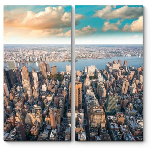 Модульная картина Панорама Нью-Йорка110x110