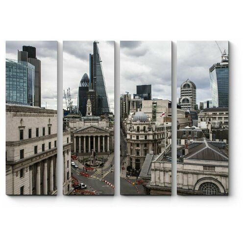 Модульная картина Над крышами Лондона 130x98