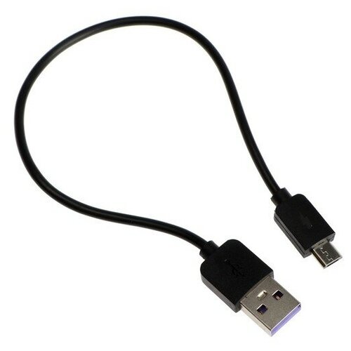 Кабель EX-K-1387, microUSB - USB, 2.4 А, 0.25 м, силиконовая оплетка, черный