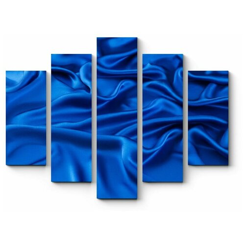 Модульная картина Синий шелк 105x84