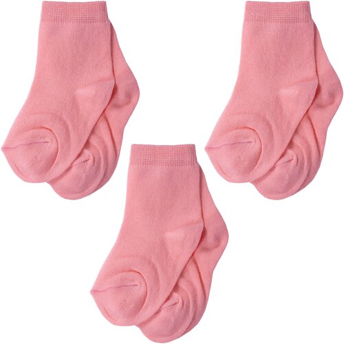 Носки Смоленская Чулочная Фабрика 3 пары, размер 12-14, розовый