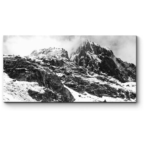 Модульная картина Неприступные горы 70x35