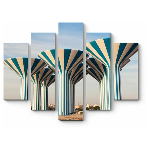 Модульная картина Башни Кувейта135x108