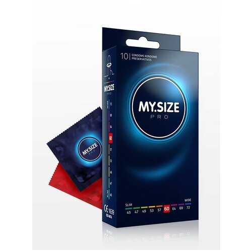 Презервативы MY.SIZE размер 60 - 10 шт, прозрачный