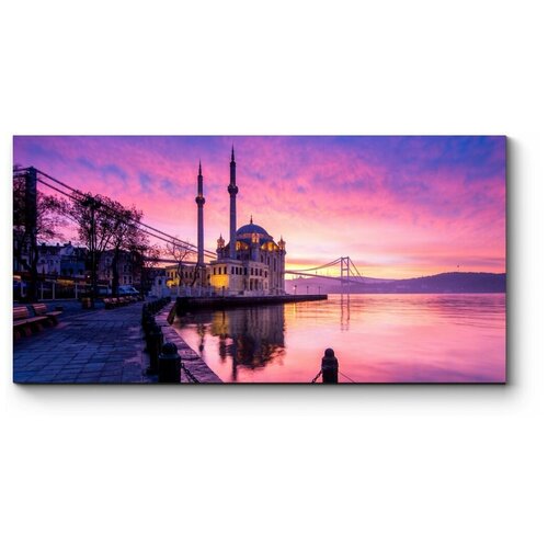 Модульная картина Мечеть Ортакёй при восходе солнца, Стамбул40x20