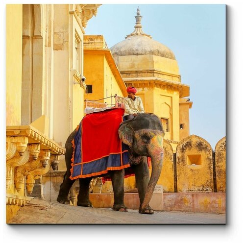 Модульная картина Индийский слон 30x30