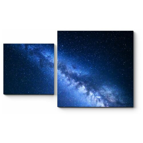 Модульная картина Ночная магия, Млечный путь70x42