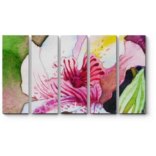 Модульная картина Изумительные переходы цвета орхидеи 130x78