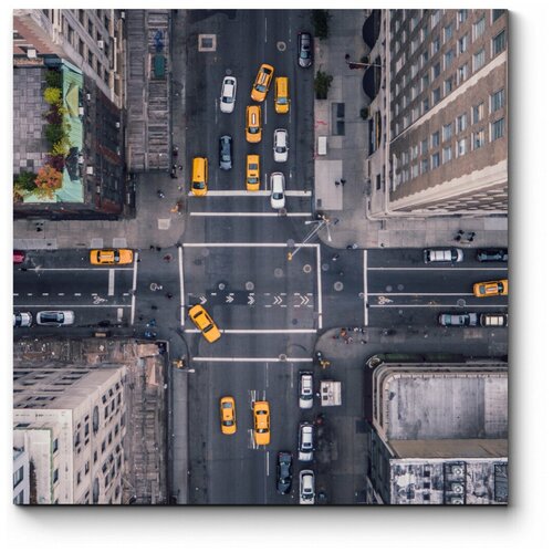 Модульная картина Нью-Йорк с высоты30x30