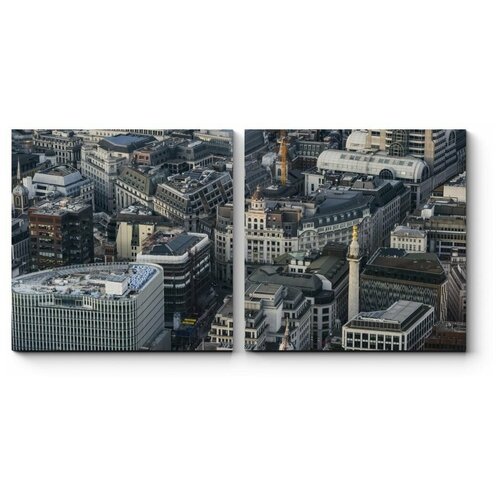 Модульная картина Вечерний Лондон с высоты 120x60
