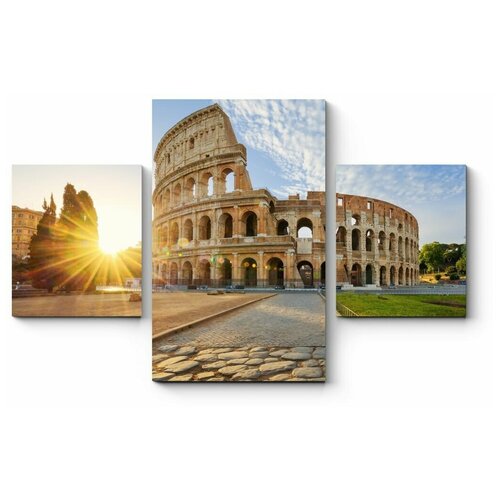 Модульная картина Колизей встречает новый день, Рим 100x65