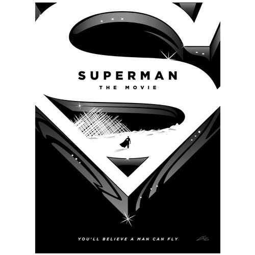 Постер / Плакат / Картина Супермен - Знак 50х70 см в раме