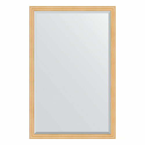 Зеркало с фацетом в багетной раме - сосна 62 mm