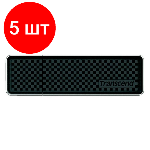 Комплект 5 штук, Флеш-память Transcend JetFlash 780, 16Gb, USB 3.1 G1, чер, TS16GJF780