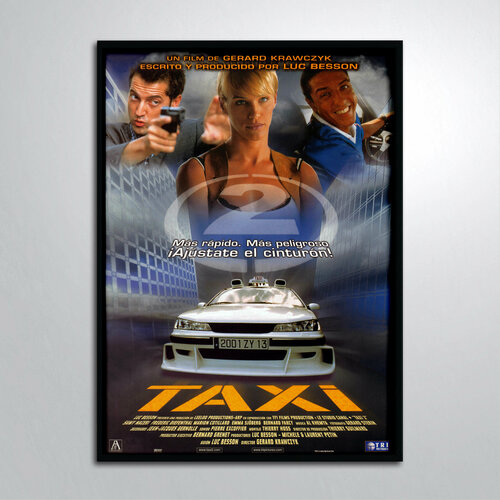 Постер в раме/Такси 2 Сами Насери Фредерик Дифенталь Taxi 2