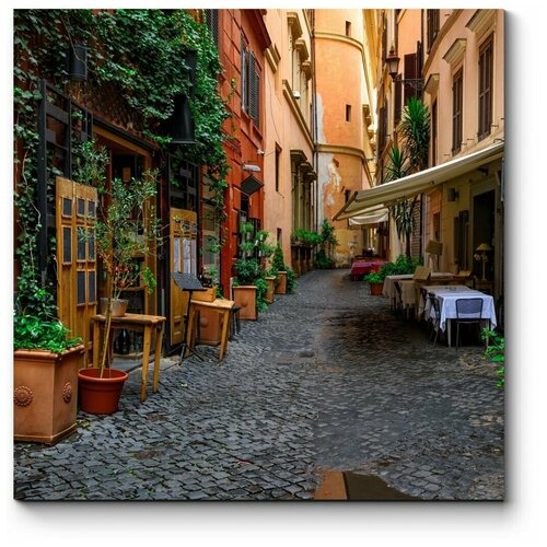 Модульная картина Уютная улочка где-то в Риме 20x20