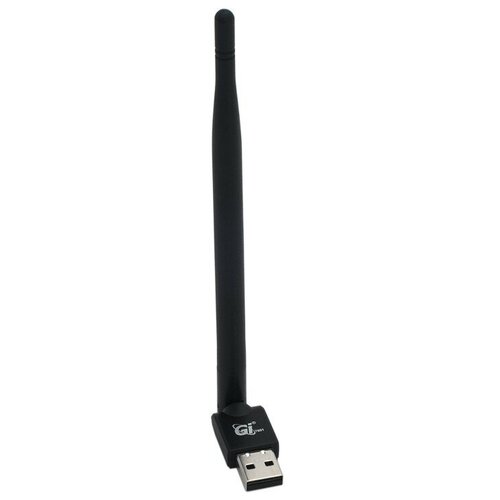 Беспроводной WI-FI USB Адаптер GI с антенной 7601 (Черный)