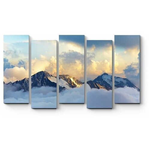 Модульная картина Альпийский пейзаж 90x52