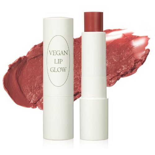 Nacific Vegan Lip Glow 02. Salmon Beige Веганский бальзам для губ