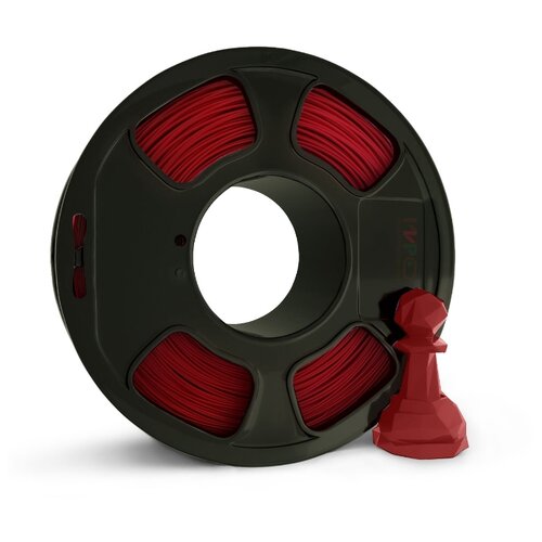 Пластик для 3D принтера в катушке GF PETG, 1.75 мм, 1 кг (Red Matte / Красный матовый)