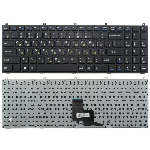 Клавиатура для ноутбука DNS C5500 черная с рамкой