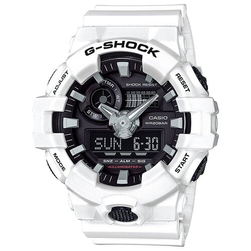 Наручные часы CASIO GA-700-7A, черный, белый