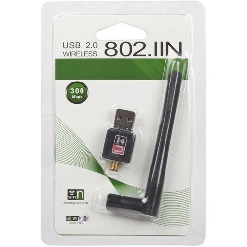 Wi-Fi адаптер, вай-фай антенна для Windows и Mac, USB Wireless-N Adapter Fixed Antenna 802.11n 2.4GHZ Soft AP WI-FI