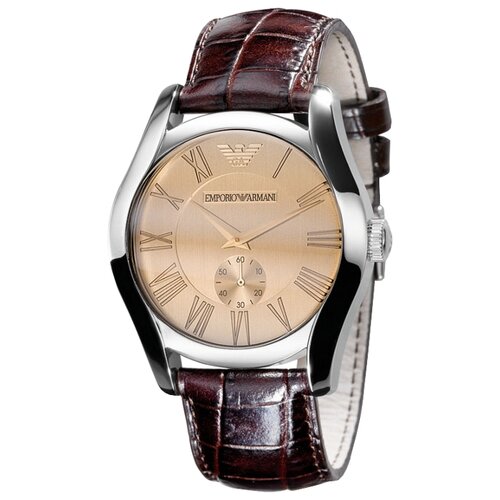 Наручные часы EMPORIO ARMANI AR0645, коричневый, серебряный