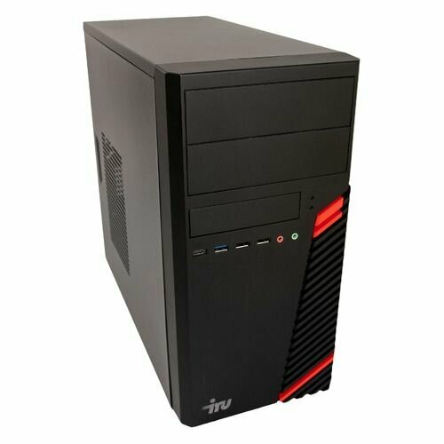 Компьютер iRU Office 310H6SM, Intel Core i5 12400, DDR4 8ГБ, 256ГБ(SSD), Intel UHD Graphics 730, Windows 11 Professional, черный [1911885]