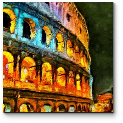 Модульная картина Ночной Колизей, Рим 60x60
